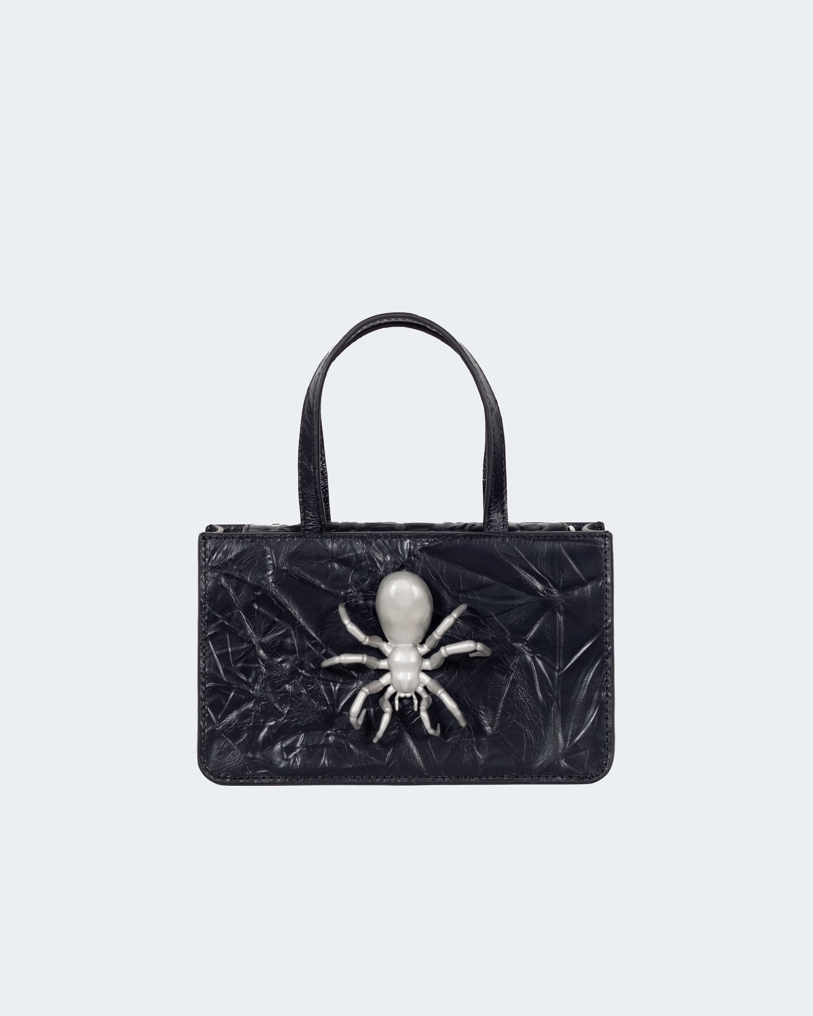 Small Spider Bag in Crinkle Leather – Puppets and Puppets