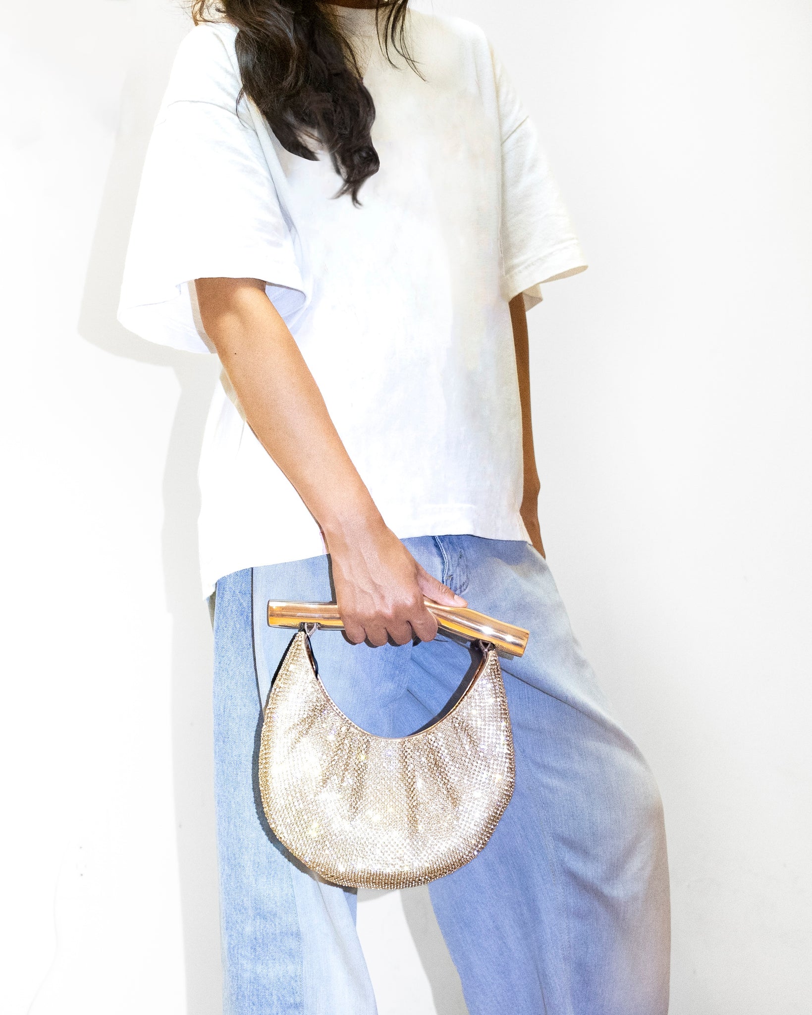 Crystal Smashed Handle Hobo – Puppets and Puppets